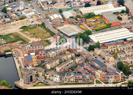 Aerial image of the Trent Basin Development, Nottingham Nottinghamshire ...