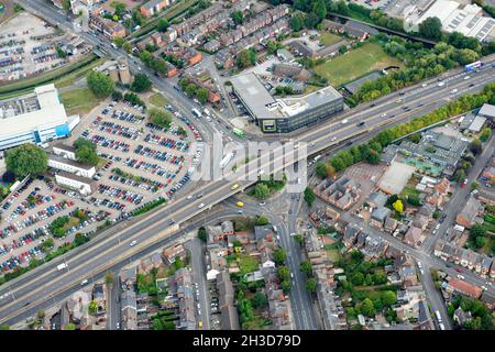Aerial image of the Dunkirk Island in Nottingham, Nottinghamshire ...
