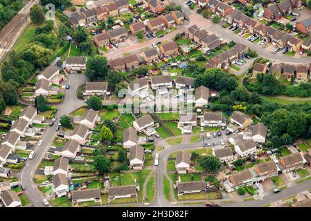 Aerial Image of Hucknall in Nottinghamshire England UK Stock Photo - Alamy