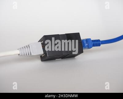 ethernet rj45 lan cable socket and plug for high speed network ...