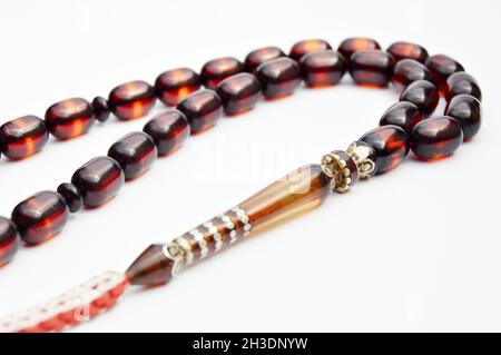 Orange beads sequenced, short rosary, tespih tesbih, an important ...