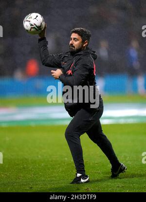 Liverpool Elite development coach Vitor Matos before the Premier League ...