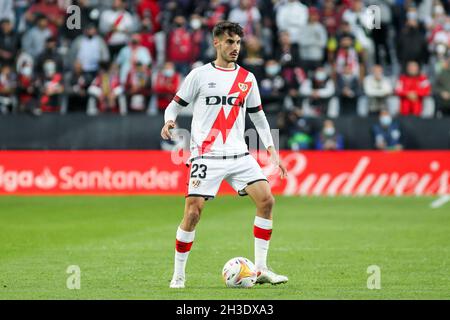 Oscar Valentin of Rayo Vallecano during the Liga match between Rayo ...