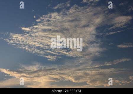 Photo set of clouds and changing the color and shape of the clouds in ...