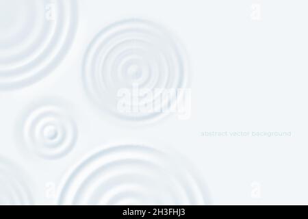 Ripple rounds background. Milk puddles surface, top view cosmetic cream ...