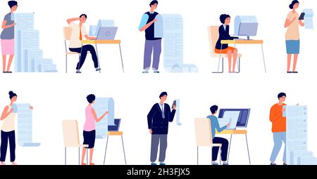 documents paper sheet cartoon Stock Vector Image & Art - Alamy