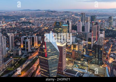 skyscraper view fros istanbul, turkey Stock Photo - Alamy