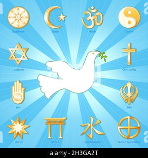 Peace To All Religion Stock Photo - Alamy