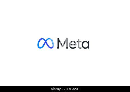 FACEBOOK META Metaverse concept. Smartphone silhouette with METAVERSE ...