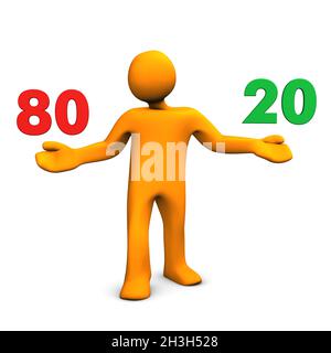pareto principle analysis 80 20 rule template infographic concept for ...