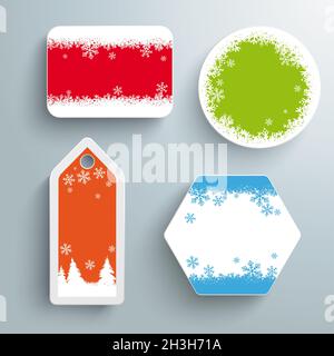 Christmas sale stickers and labels Stock Photo - Alamy