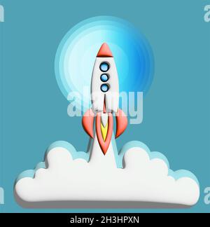 Business Technology Concept. Blue Cartoon Style ATM Deposit Machine in ...