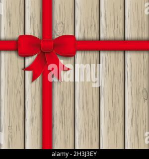 Holiday background with red ribbon, eps10 Stock Photo - Alamy