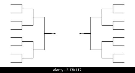 4 team tournament bracket championship template flat style design ...