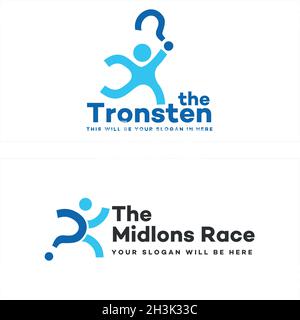 Question mark company logo design template, Business corporate vector ...