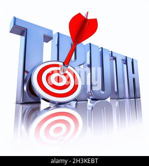 3D rendering of an truth symbol Stock Photo - Alamy