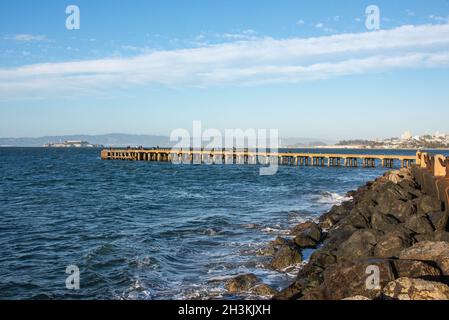 Fishing pier at Candlestick Point, San Francisco, California, U.S.A ...