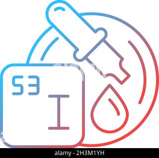 Iodine-starch test linear icon Stock Vector Image & Art - Alamy