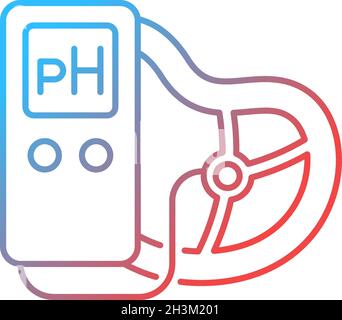 Ph meter experiment icon simple vector. Medical solution. Clinical ...