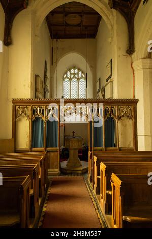 Views of inside South Burlingham church Norfolk England Stock Photo - Alamy