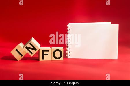 Info text on grunge background Stock Photo - Alamy