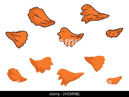 Beautiful cempasuchil or marigold flower in cartoon style and outlines ...