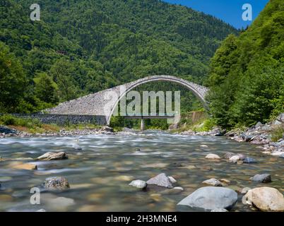 Historical Senyuva Bridge - Rize - Turkey Stock Photo - Alamy