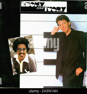 Paul McCartney –Stevie Wonder “Ebony and Ivory” - vintage vinyl cover ...