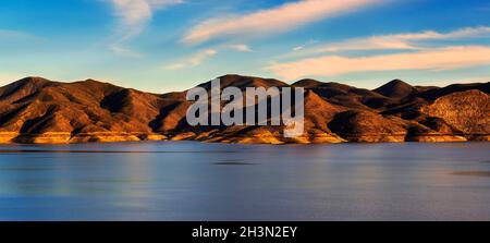 Sunset at Diamond Valley Lake, Hemet, California Stock Photo - Alamy