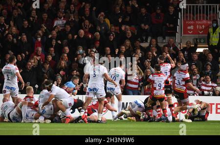 Kingsholm Stadium, Gloucester, UK. 29th Oct, 2021. Gallaher Premiership ...