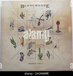 Blancmange Mange Tout - Vintage Cover Album Stock Photo - Alamy