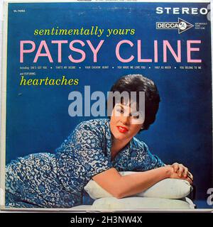 Vintage vinyl record cover - Cline, Patsy - Here's Patsy Cline - US - 1965- ReRel 1980 Stock ...