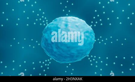 3d illustration of Mastocyte, Mast cell, 3d render Stock Photo - Alamy