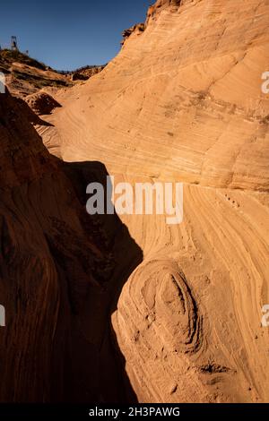 The Jingbian Wave Valley is a red sandstone landform in northern ...