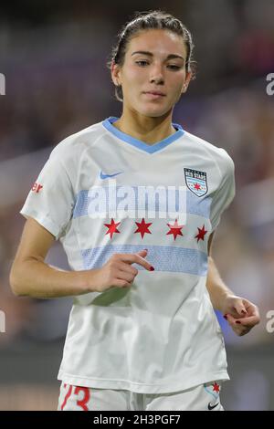 Tatumn Milazzo (23 Chicago Red Stars) in action during the NWSL ...