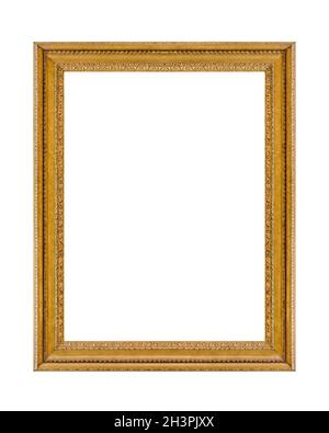 Old picture frame on vintage wood wall Stock Photo - Alamy