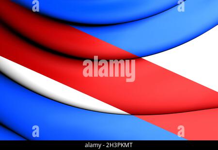 3D Flag of Entre Rios province, Argentine. 3D Illustration Stock Photo ...