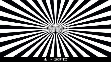 Abstract black and white sun rays - Vector Stock Photo - Alamy