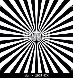 Abstract black and white sun rays - Vector Stock Photo - Alamy