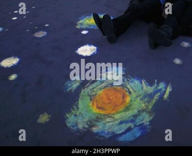 Upper Darby, United States. 23rd Oct, 2021. An art image is seen ...