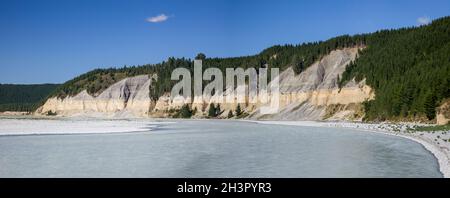 View of the Rakaia River Stock Photo - Alamy