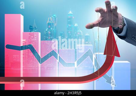 Concept of supporting economic growth in the economy Stock Photo - Alamy