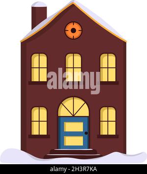 building and house with snow winter season Stock Vector Image & Art - Alamy