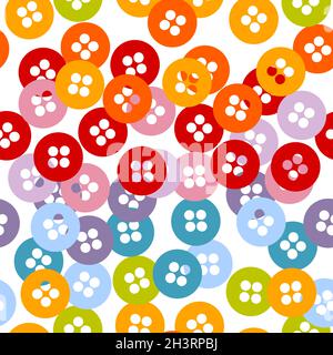 Seamless pattern with buttons for fabrics and textiles and packaging ...