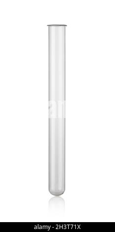 empty laboratory test tubes isolated on white background Stock Photo ...