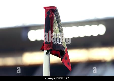 Corner flag picture before kick off during the Sky Bet Championship ...