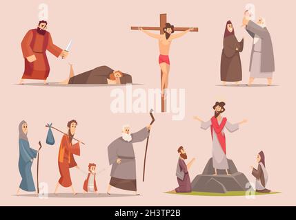 Journey of bible characters. Narrative historical background holy ...