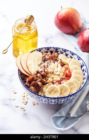 Grated apple for breakfast Stock Photo - Alamy