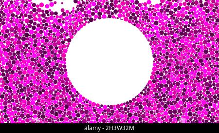 Animation with black pulsating dots in circle. Animation. Black dots in three rows pulsate in ...