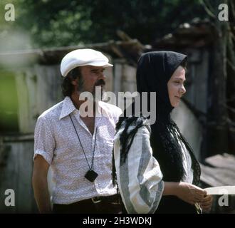 Romanian actress Valeria Seciu during the production of the movie "The ...